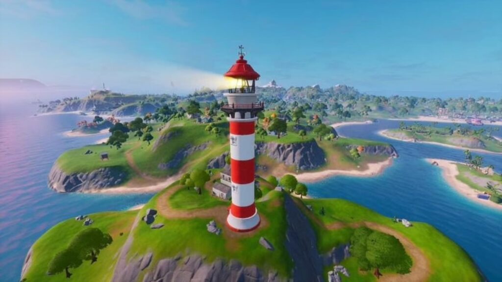 Fortnite Bölüm 2 Sezon 8'deki Fortnite Lockie Deniz Feneri konumu - GAG01