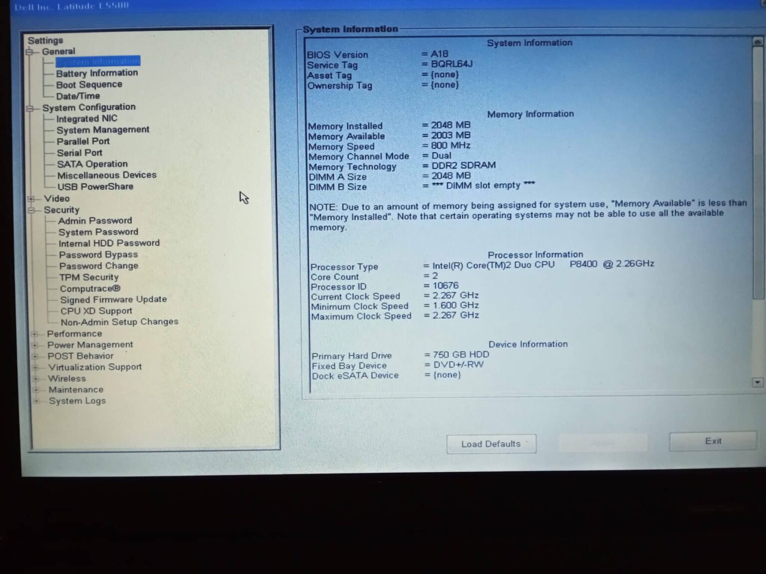 Qu'est-ce que Computrace dans le BIOS Dell ? - GAG01